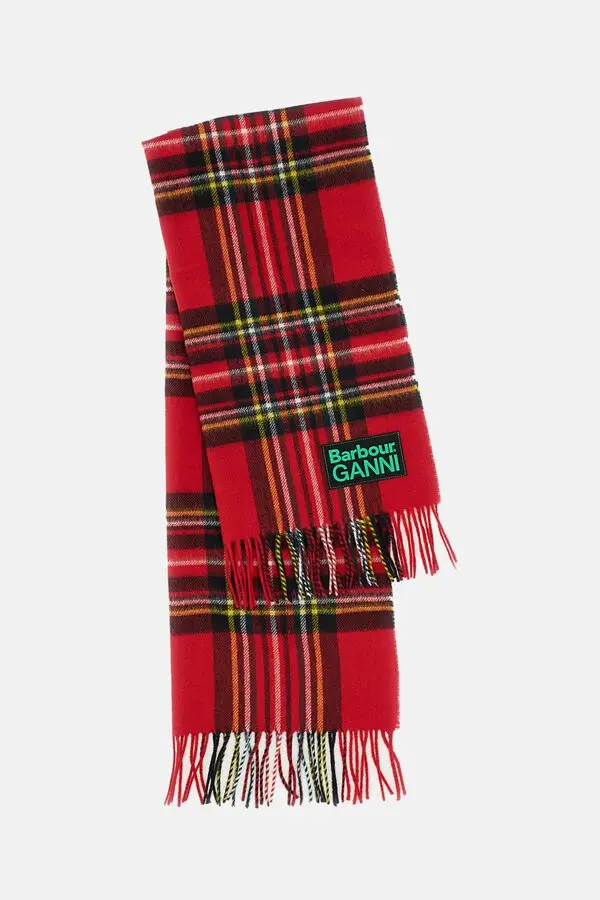 Barbour X Ganni Scarf - Red