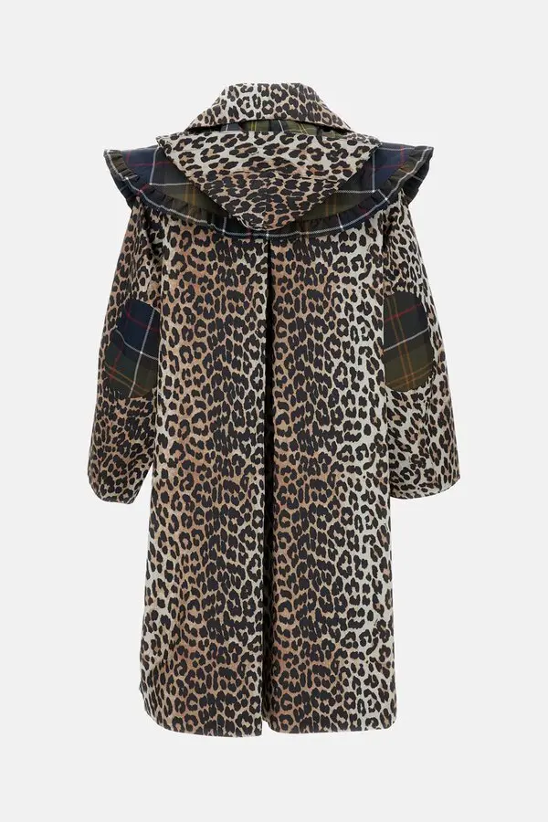 Barbour X Ganni Leopard Print Parka
