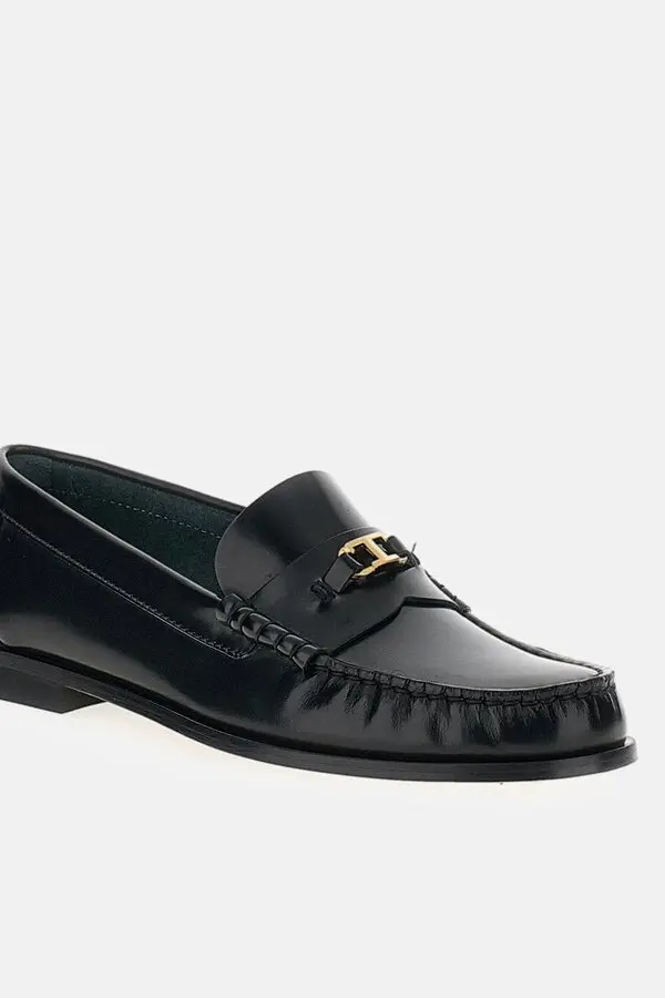 TOD'S Leather Loafers - Black