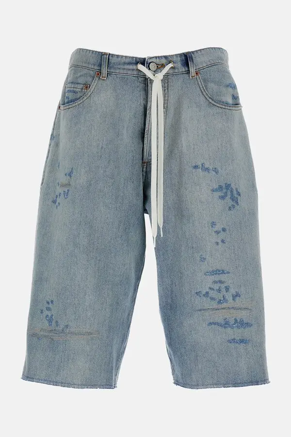 MAISON MARGIELA Cut Denim Bermuda Trousers