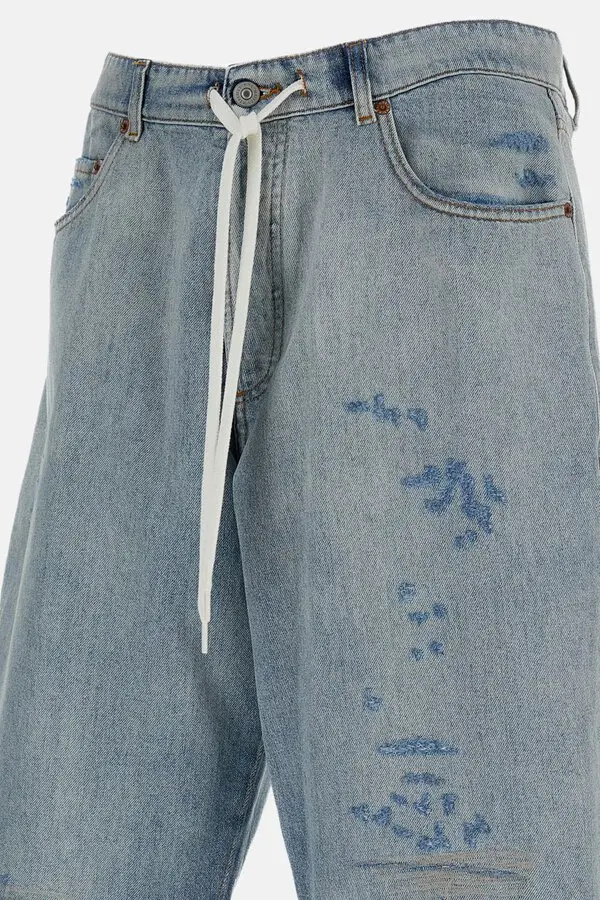 MAISON MARGIELA Cut Denim Bermuda Trousers