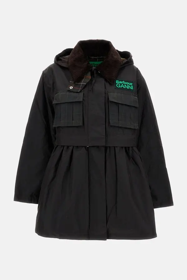 Barbour X Ganni Waxed Jacket - Multicolor