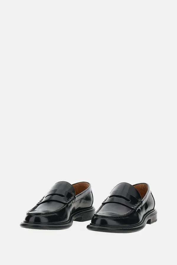 Givenchy Brushed Leather Loafers - Nero