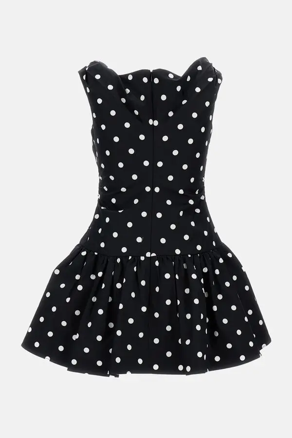SELF-PORTRAIT Mini Polka Dot Dress - Multicolor