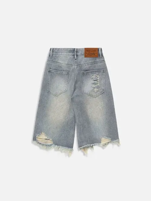 AELFRIC EDEN Rhinestone Denim Jorts