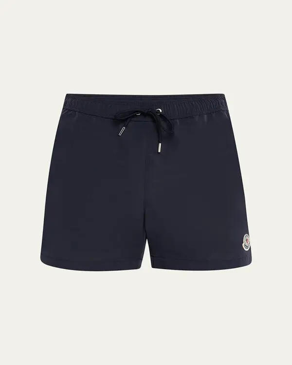 Moncler Slim Logo Swim Shorts
