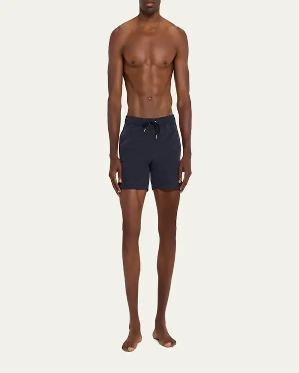 Moncler Slim Logo Swim Shorts
