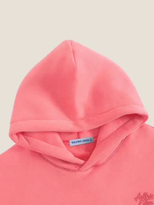 AELFRIC EDEN Cloud Essential Fleece Pullover Hoodie Super Baggy Set - Pink