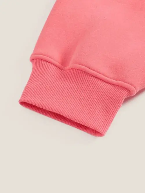 AELFRIC EDEN Cloud Essential Fleece Pullover Hoodie Super Baggy Set - Pink