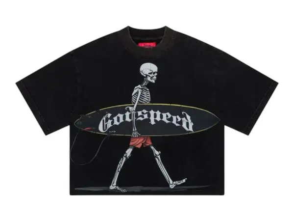 GODSPEED Surf Day T-shirt - Black Wash