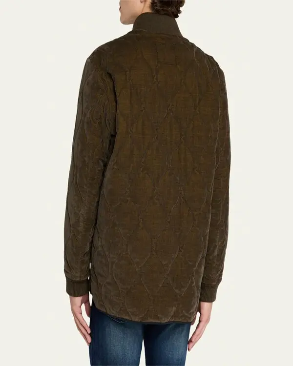 Kiton Quilted Bomber Jacket