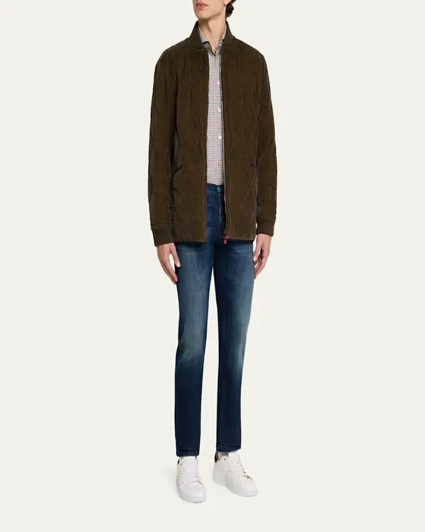 Kiton Quilted Bomber Jacket
