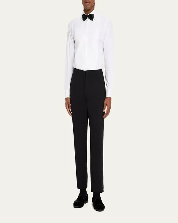 Zegna Gala Textile Leather-trim Loafers