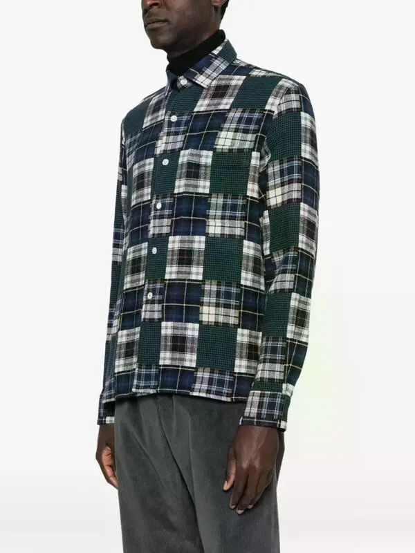 Hartford Patchwork Checked Shirt