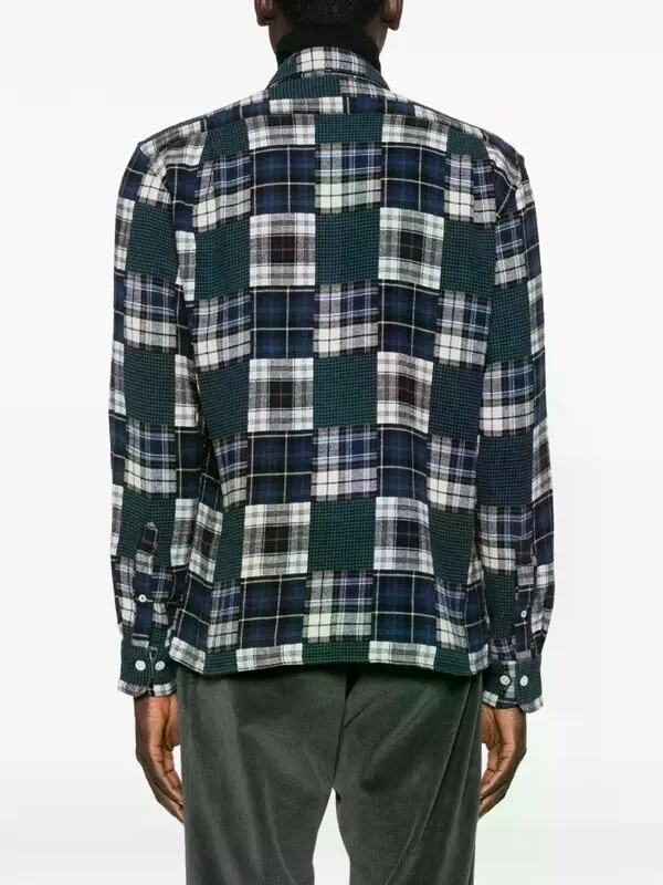 Hartford Patchwork Checked Shirt