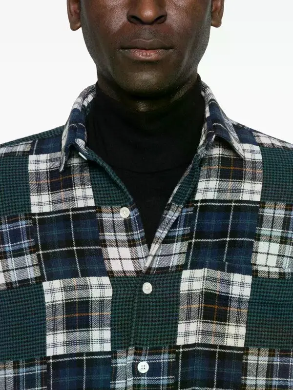 Hartford Patchwork Checked Shirt