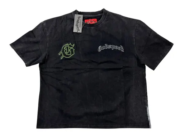 GODSPEED Cowboy Knight T-shirt - Black Wash