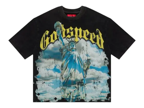 GODSPEED Chrome Liberty T-shirt - Black Wash