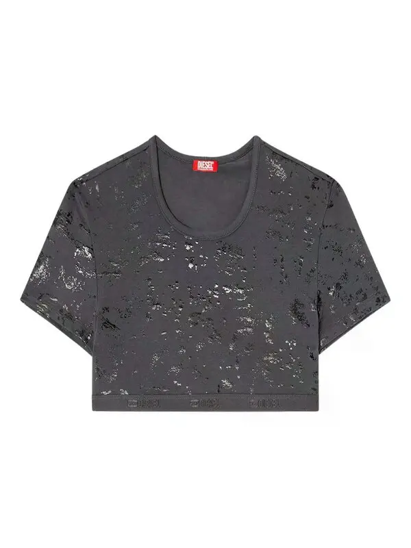DIESEL® Cropped T-shirt - Grey
