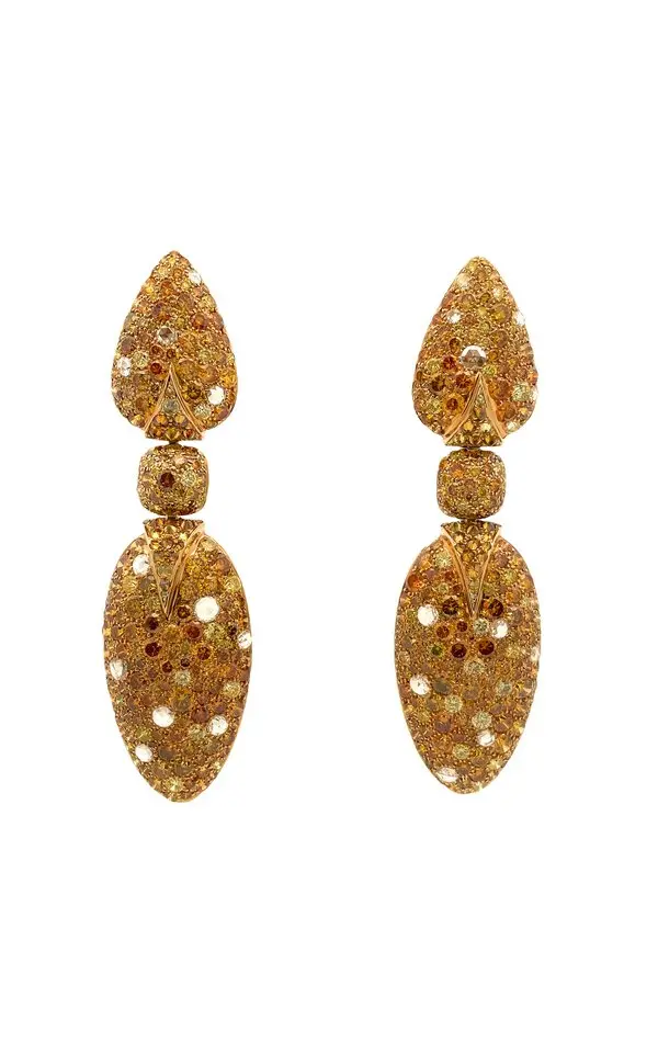 ARUNASHI 18k Yellow Diamond Earrings - Gold