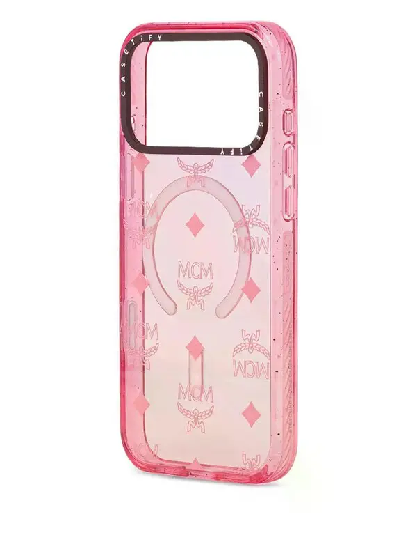 Mcm X Casetify Monogram-pattern Iphone 17 Pro Case