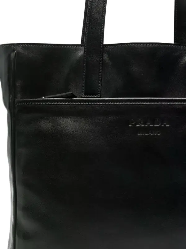 Prada Embossed-logo Shoulder Bag