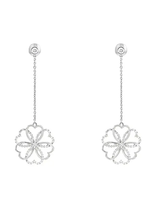 POIRAY 2010s Rosace Earrings - Silver
