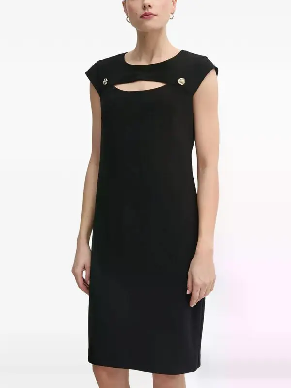 Joseph Ribkoff Cut-out Embellished Mini Dress