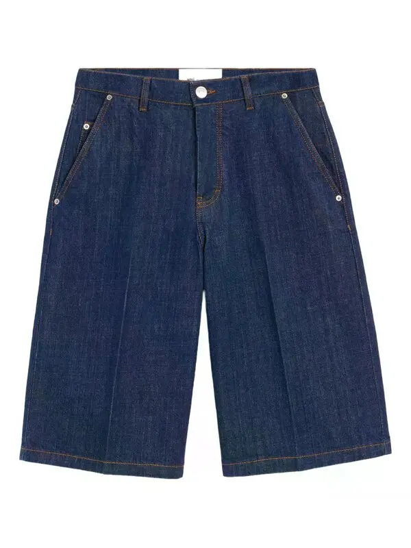 Ami Five-pocket Denim Shorts - Blue