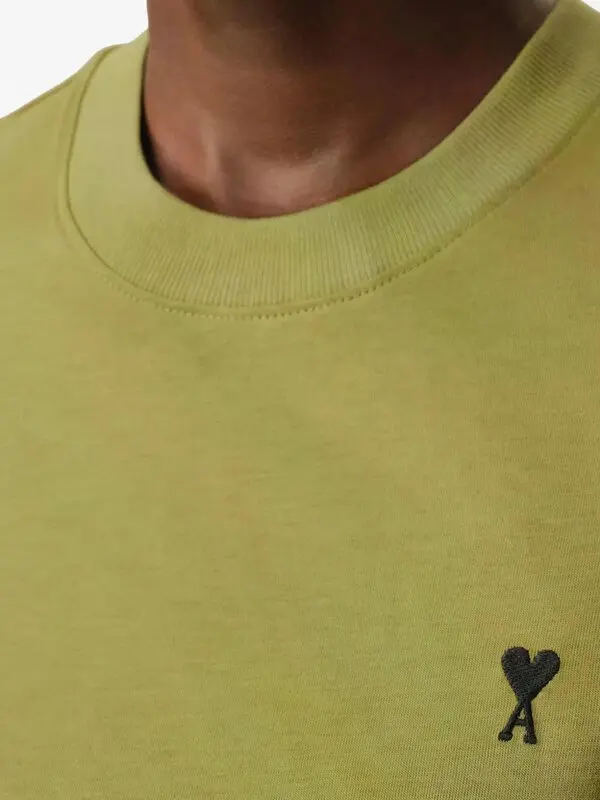 AMI Paris Cotton De Coeur Cropped T-shirt