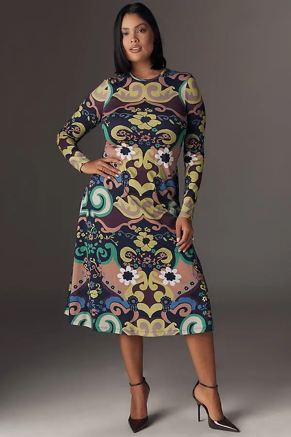 DE LORETA Kiara Printed Dress
