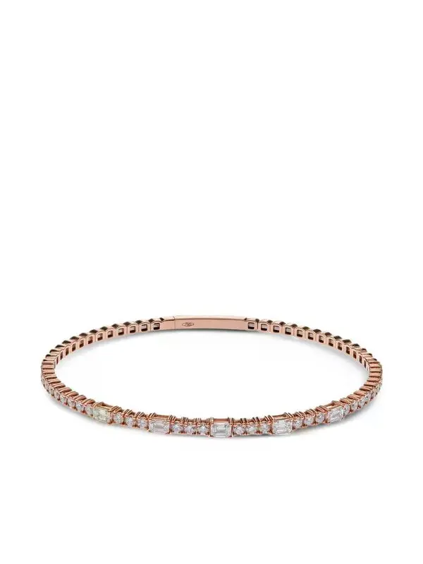 JEWELS AFICIONADO 18k Rose Gold Diamond Bracelet - Pink