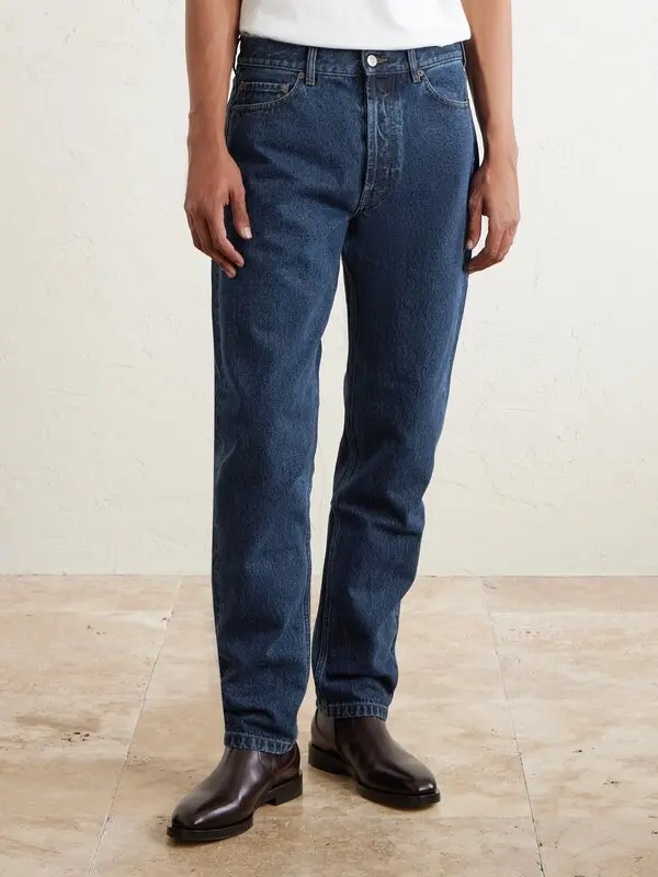 Thom Sweeney Straight-leg Faded Jeans