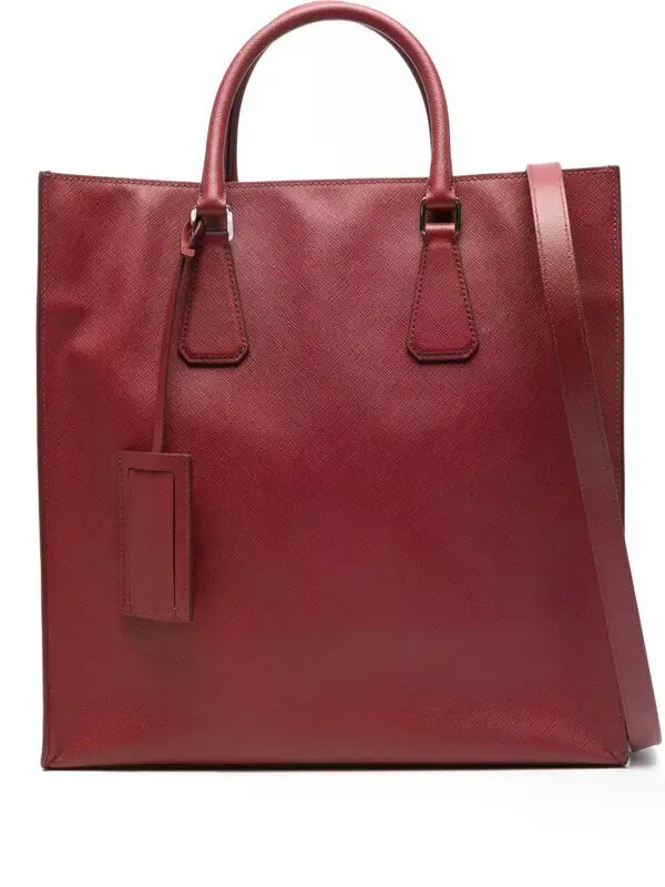 Prada Adjustable-strap Tote Bag - Red