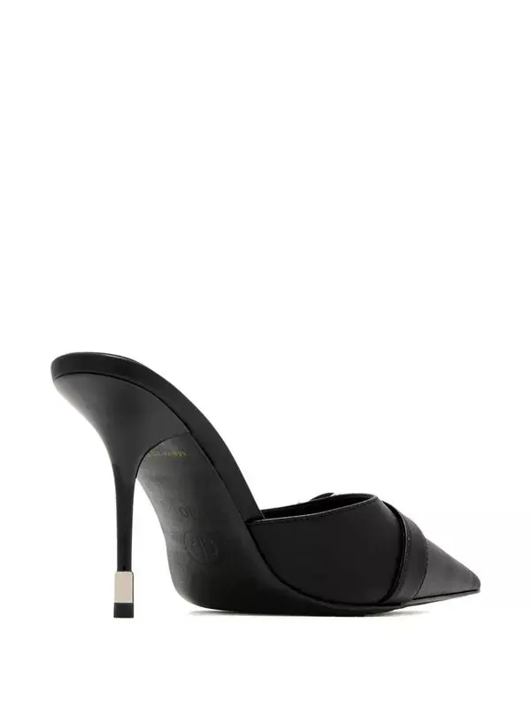 Femme La Venetia Pointed-toe Mules - Black