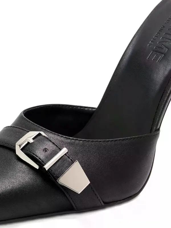 Femme La Venetia Pointed-toe Mules - Black