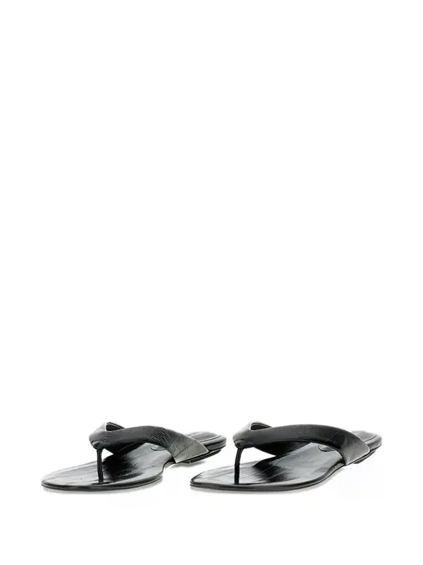 Le Monde Beryl Thong Strap Flat Sandals - Black