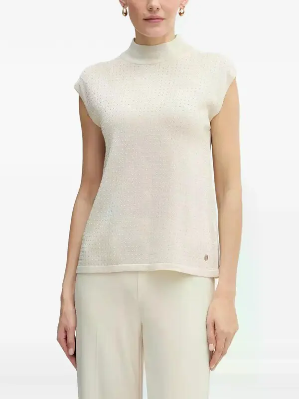 Joseph Ribkoff Embellished High-neck Top