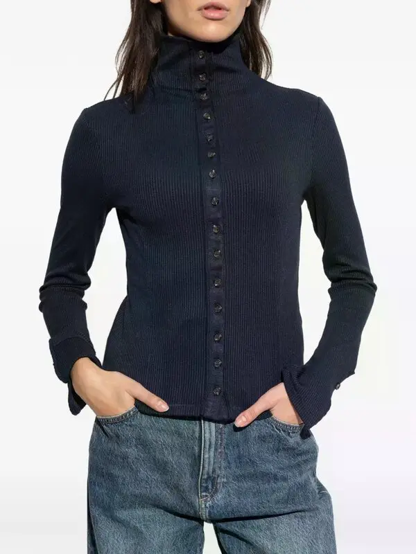 Rag & Bone Buttoned Ribbed Knitwear