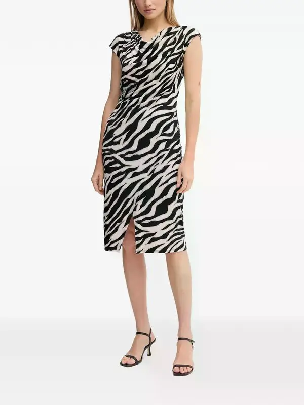 Joseph Ribkoff Zebra-print Midi Dress