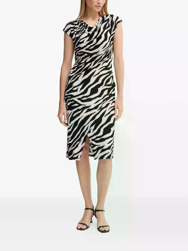 Joseph Ribkoff Zebra-print Midi Dress
