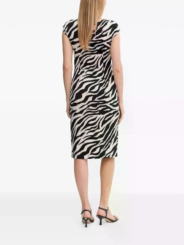 Joseph Ribkoff Zebra-print Midi Dress