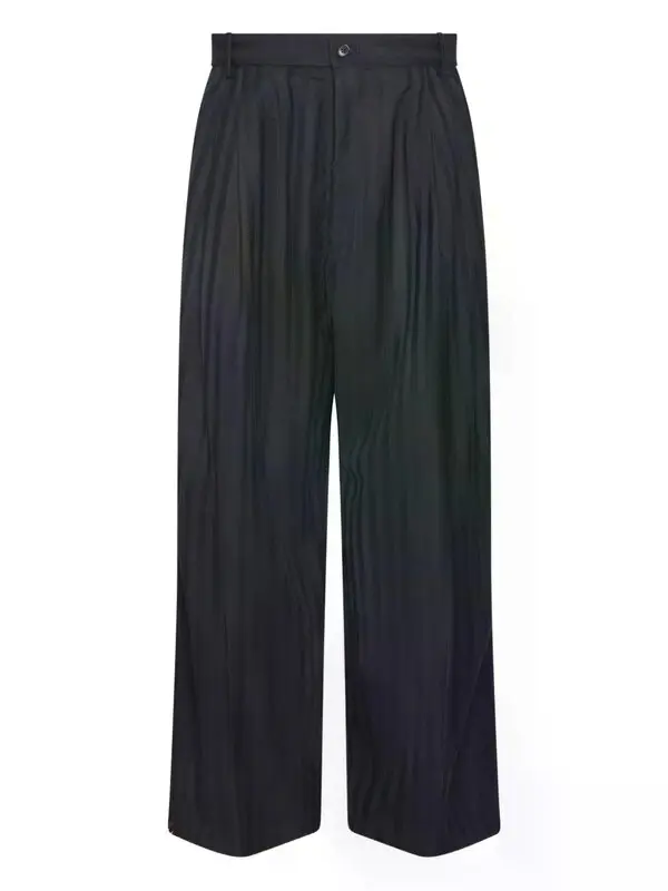 HED MAYNER Draped Striped Trousers