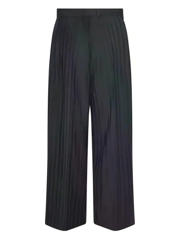 HED MAYNER Draped Striped Trousers