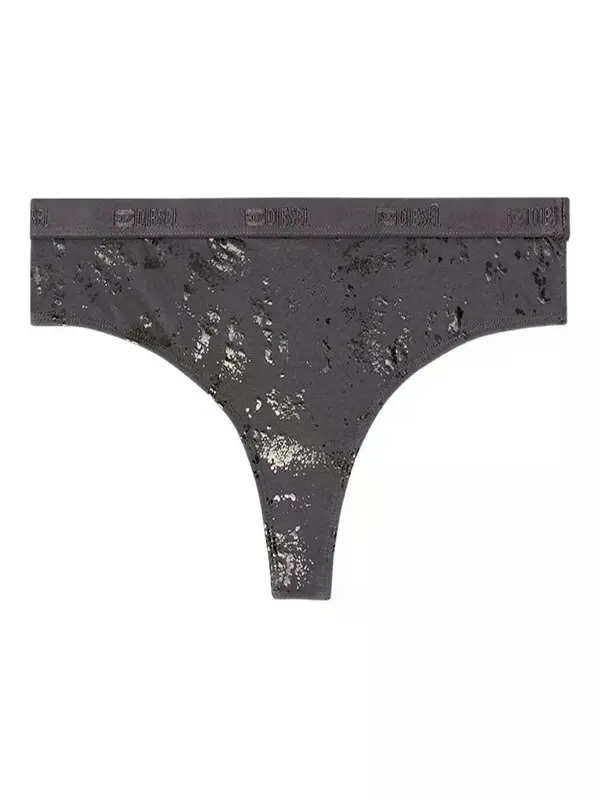 DIESEL® Stars-gft Logo Thong - Grey