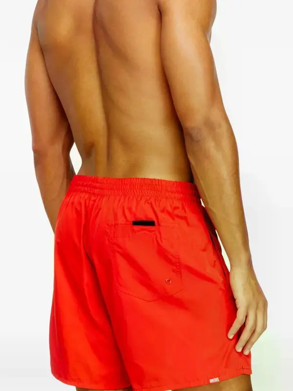 DIESEL® Logo Swim Shorts - Red