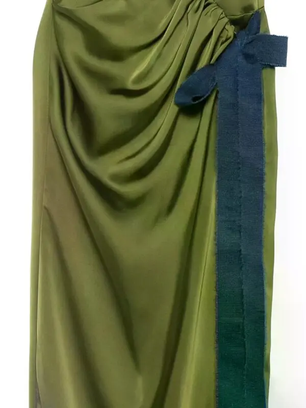 V:PM ATELIER Draped Tie-detail Dress