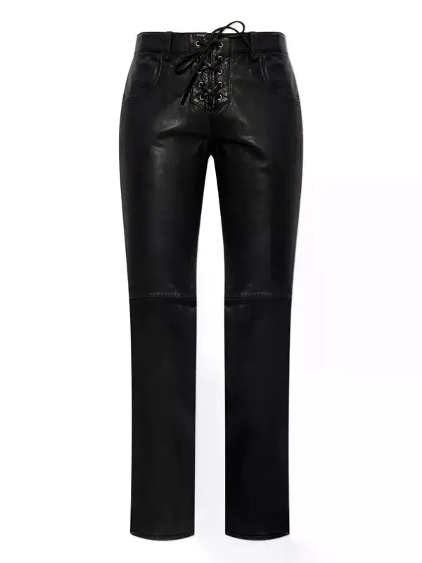 Isabel Marant Étoile Vanel Lace-up Trousers - Black