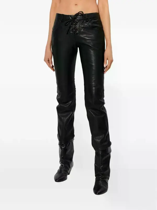 Isabel Marant Étoile Vanel Lace-up Trousers - Black