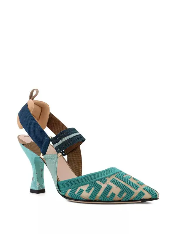 Fendi Colibrì Logo-print Straps Pumps